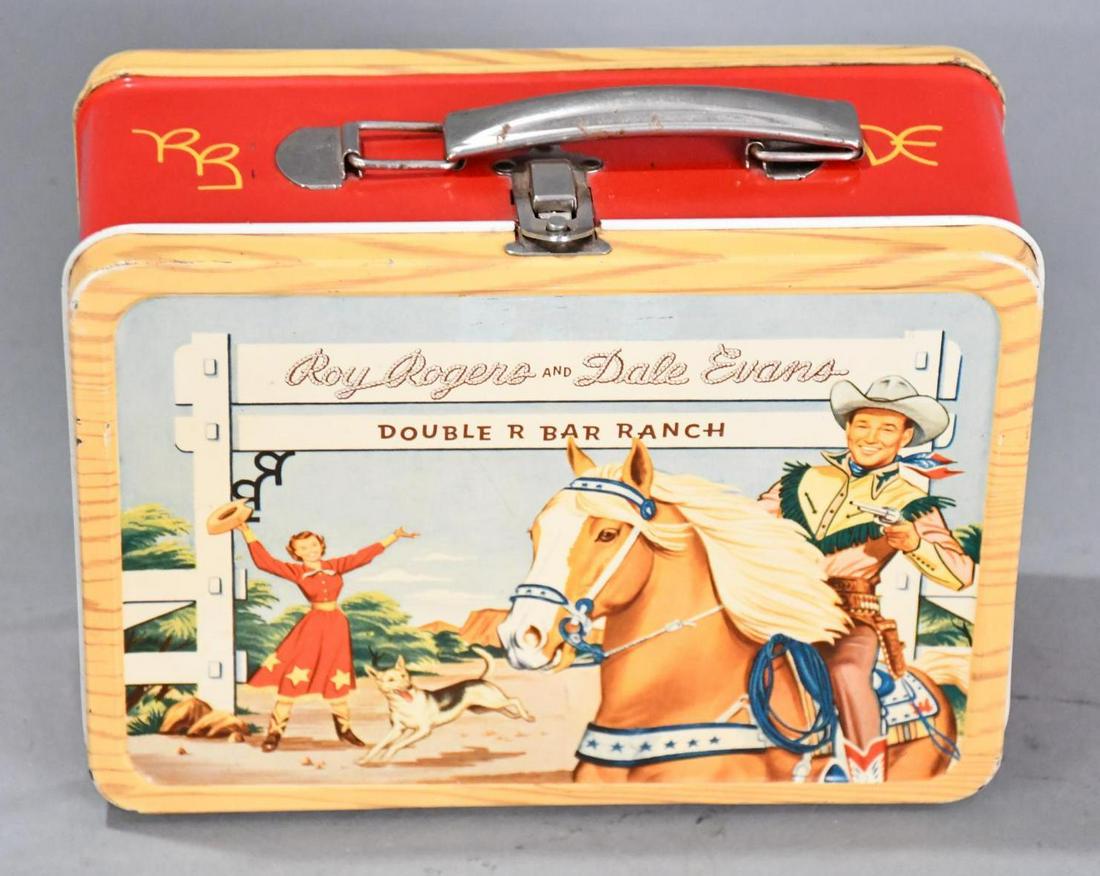 Roy Rogers & Dale Evans Double R Bar Ranch Metal Lunch Box (#1216) on ...