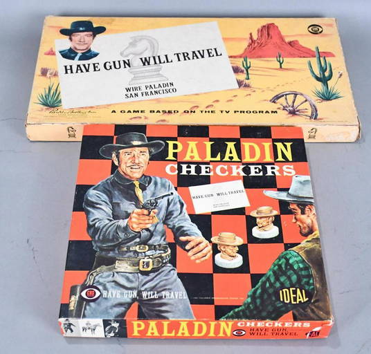 Have Gun Will Travel Board Game & Checkers Sets