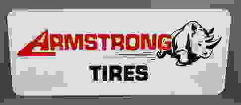 Armstrong Tires W/logo Metal Sign Auction