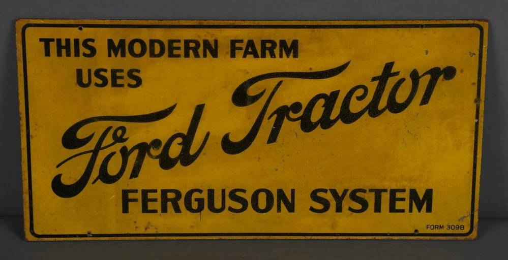 This Modern Farm Uses Ford Tractor Ferguson System Masonite Sign