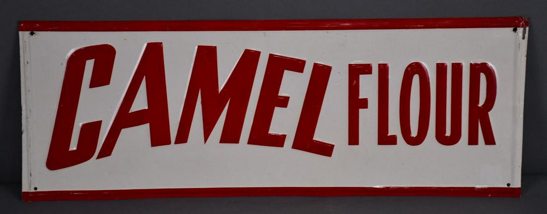 Camel Flour Metal Sign Auction