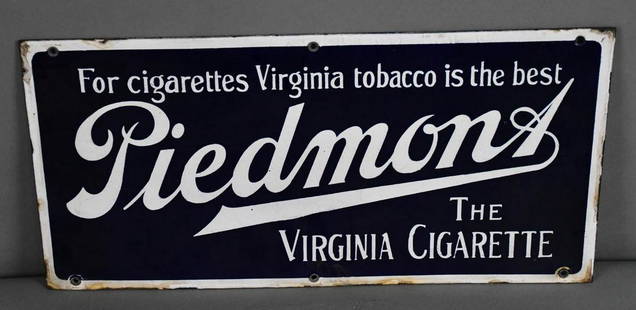 Piedmont Cigarettes Porcelain Sign