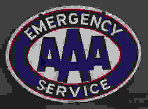 Emergency Service Aaa Porcelain Sign Auction