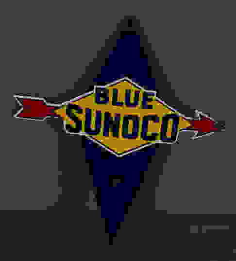 Blue Sunoco Porcelain Pump Sign Auction