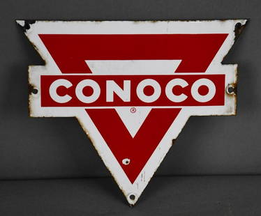 Conoco Motor Oil Can Rack.