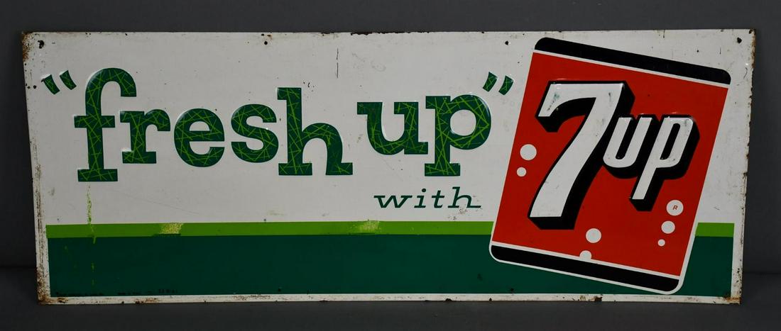 Fresh Up With 7up Metal Sign