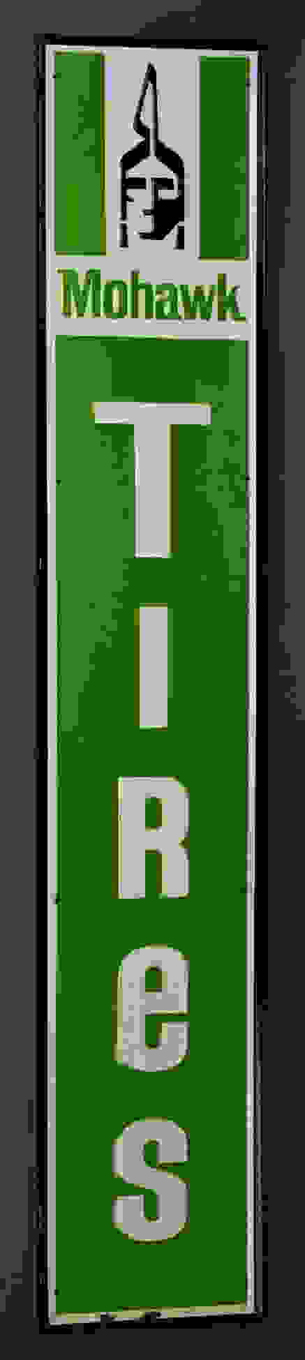 Mohawk Tires W/logo Metal Sign Auction