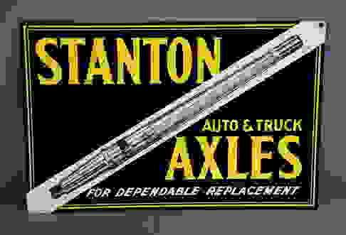Stanton Auto & Truck Axles Metal Sign (tac) Auction