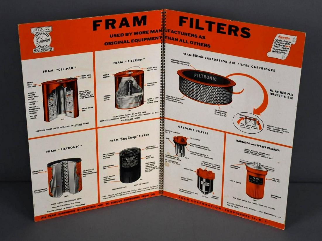 Fram Filters For Fleet Operators Cardboard Counter-top Display Auction