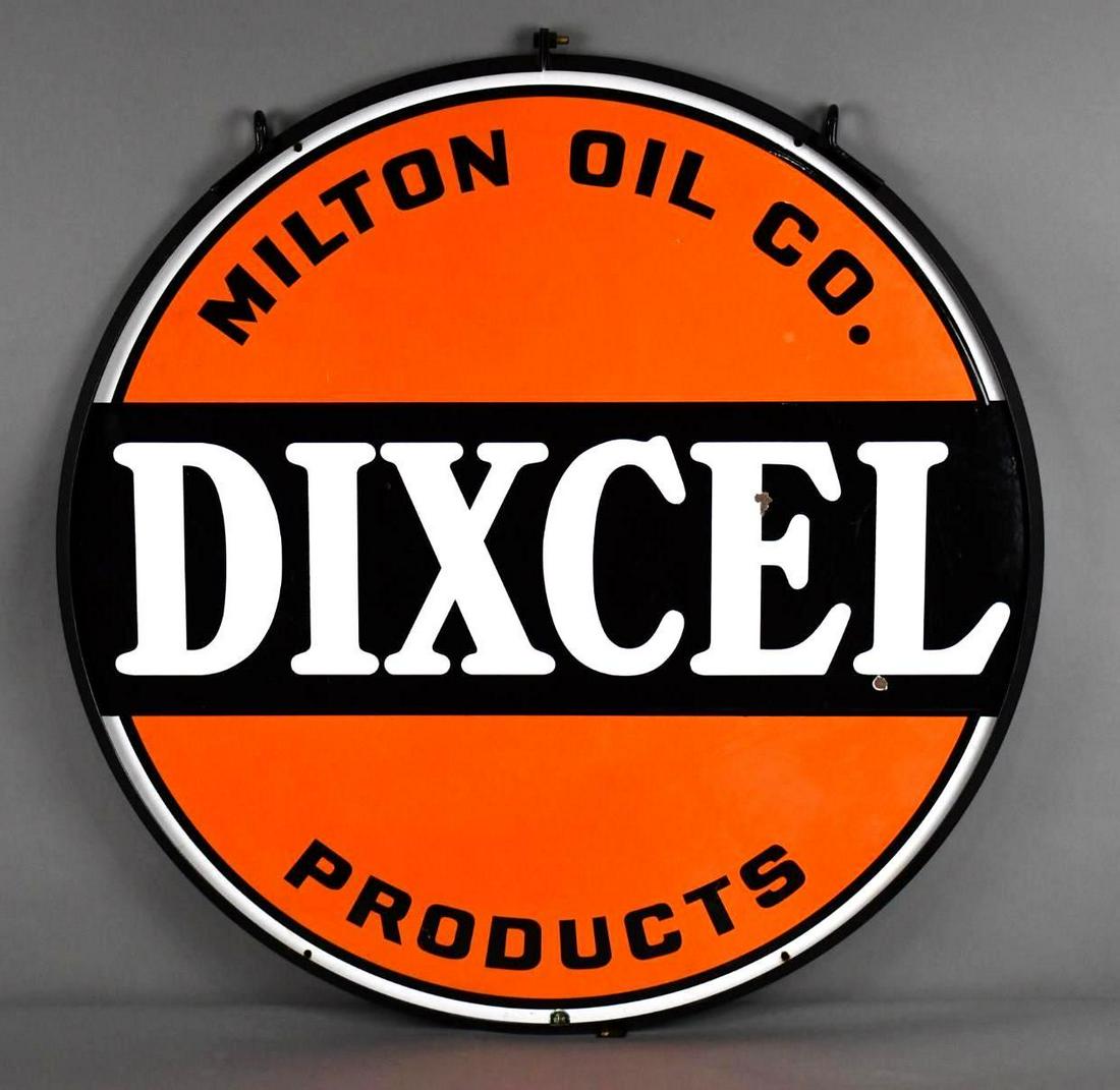Dixcel Milton Oil Co. Product Porcelain Sign (tac) Auction