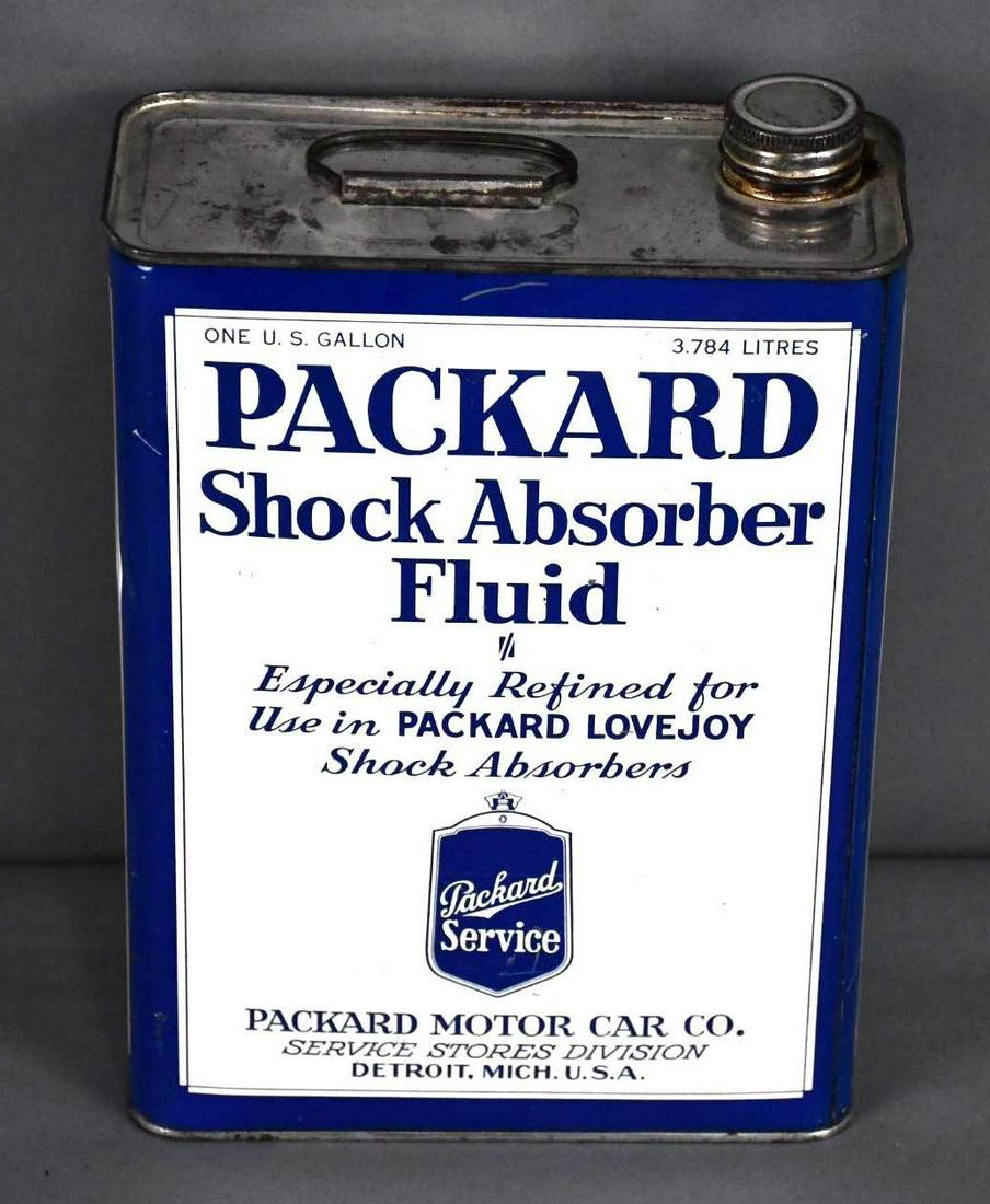 Packard Shock Absorber Fluid W/radiator Logo One Gallon Flat Metal Can ...
