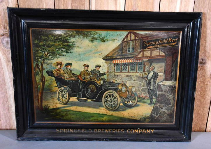 Springfield Breweries Co. W/early Touring Car Scene