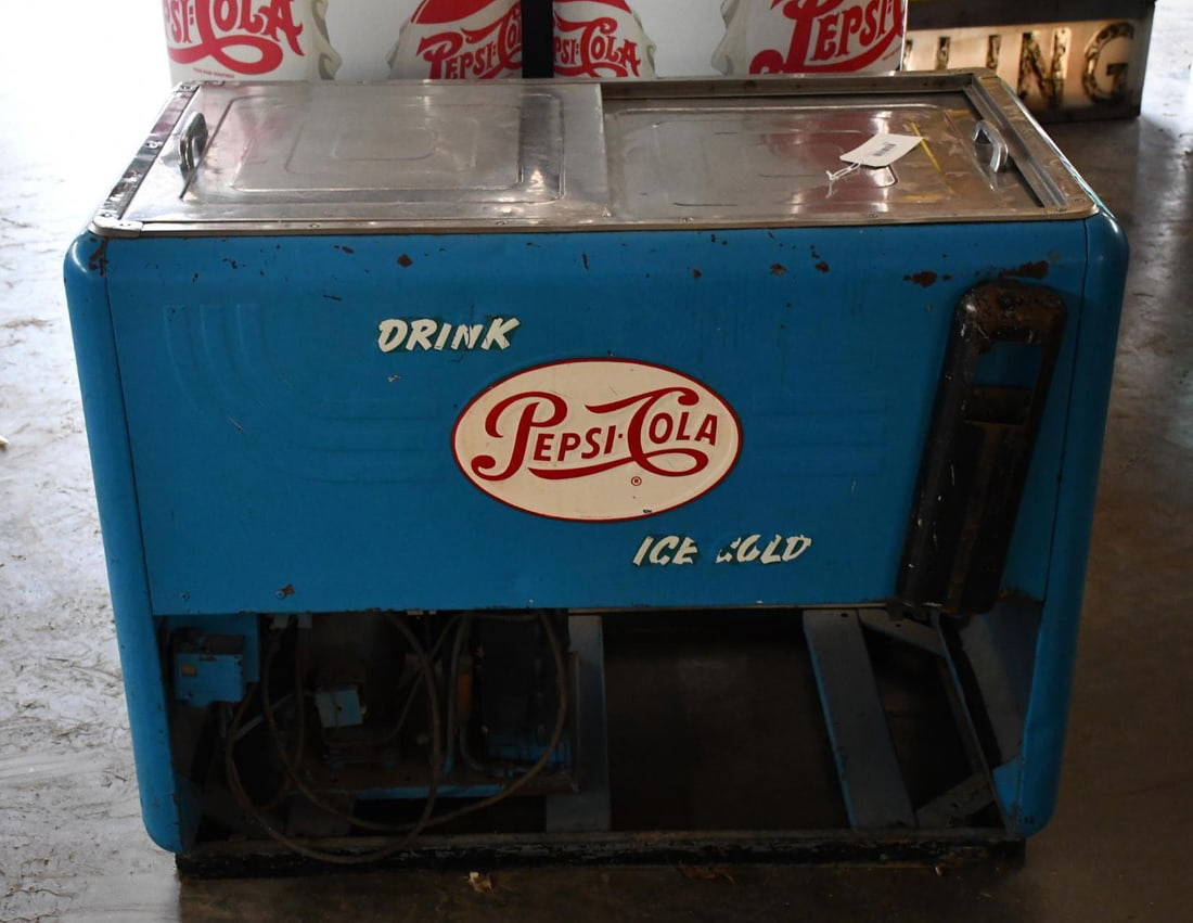 Embossed Pepsi-cola Cooler W/compressor Auction