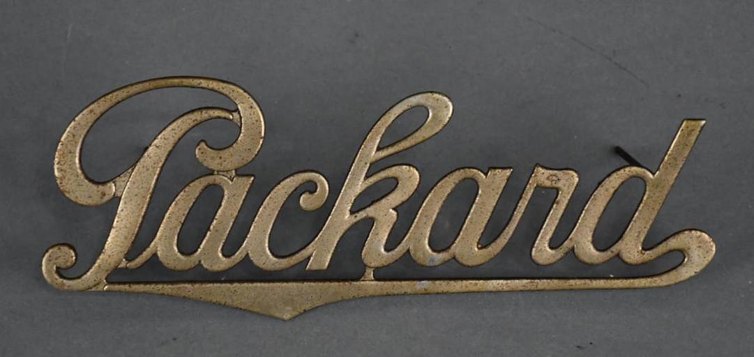 Packard Brass Radiator Scrip Sign