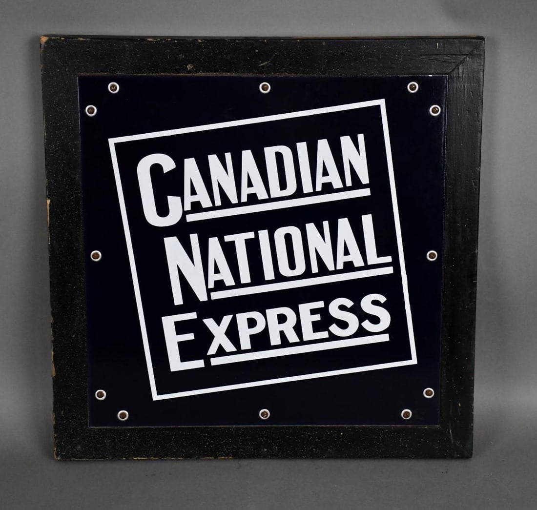 Canadian National Express Porcelain Sign Auction
