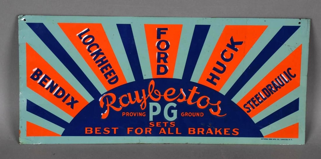 Raybestos "best For All Brakes" Fork Lockheed Metal Tacker Sign (tac ...