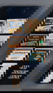 Vintage Gulf Service Station Metal Road Map Rack