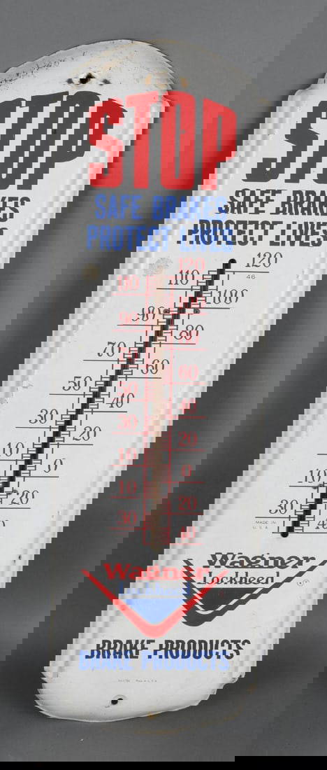 Wagner Lockheed Brake Products Metal Thermometer Auction