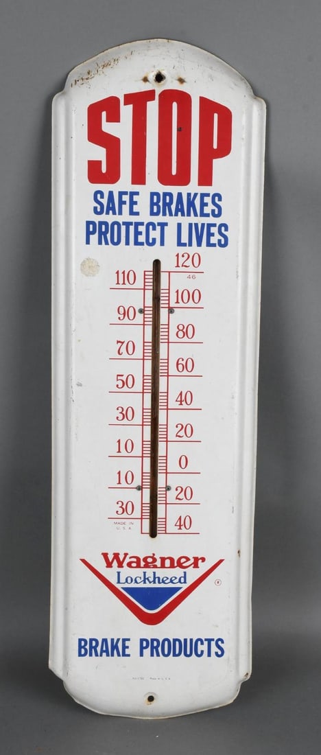 Wagner Lockheed Brake Products Metal Thermometer Auction
