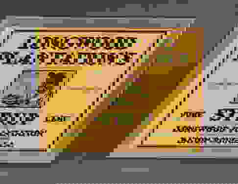 Longwood Plantation's Pure Cane Syrup Metal Sign Framed Auction