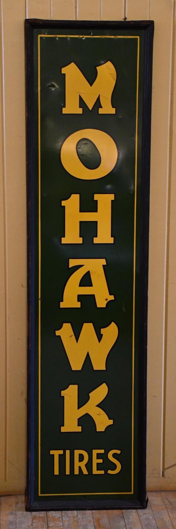 Mohawk Tires Metal Sign (tac) Auction