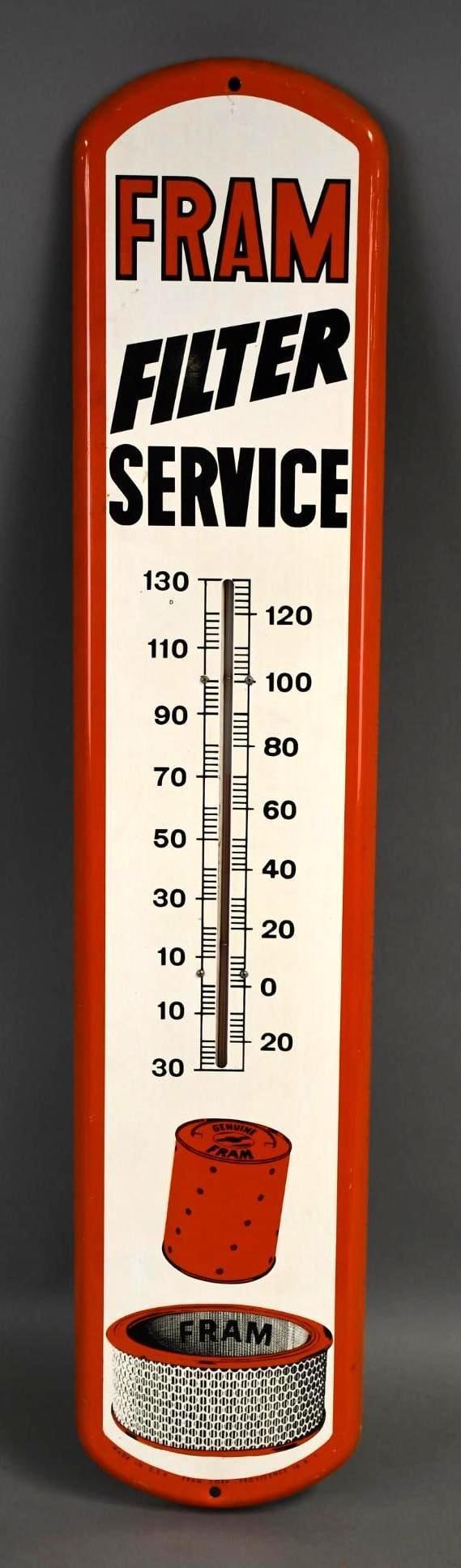 Fram Filter Service Metal Thermometer (tac) Auction
