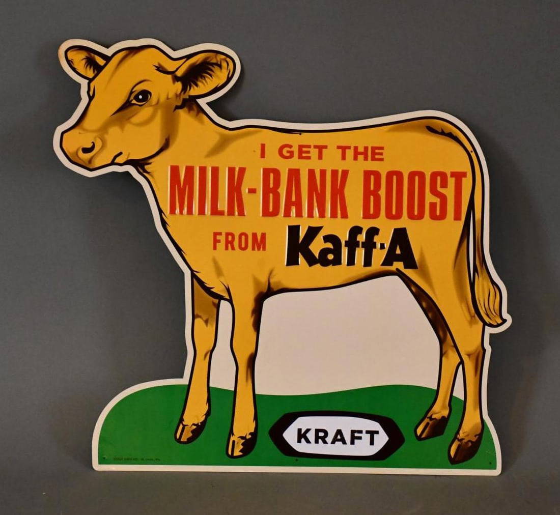 Repop Kaff-a Di-cut Metal Sign Auction