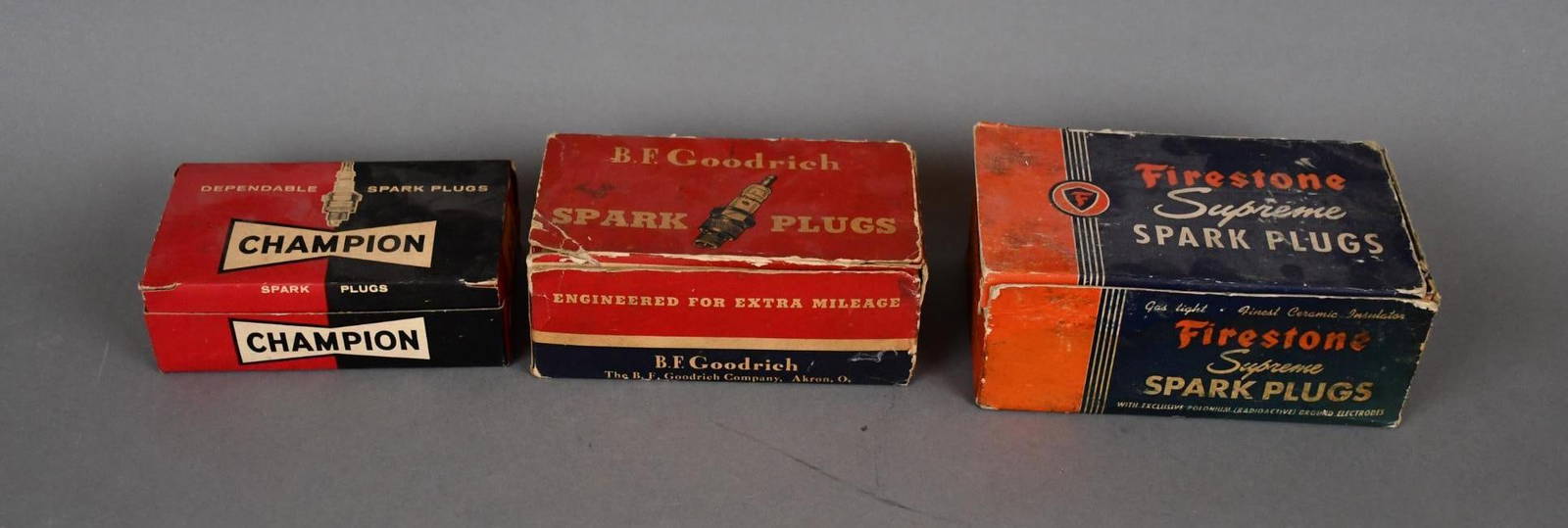 Lot Of (3) Full Spark Plugs Cases Nib Auction