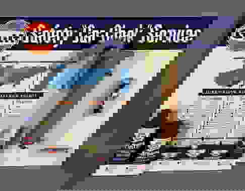 Gulf Safety "car-chek" Service Metal Display Sign (tac) Auction