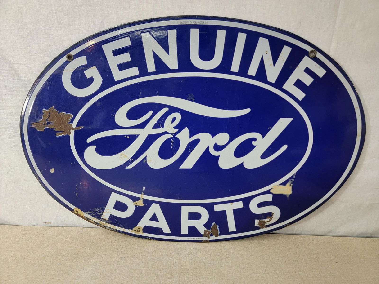Genuine Ford Parts Porcelain Sign (tac) Auction