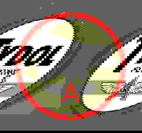 Tydol Flying A Porcelain Pump Sign (tac) Auction