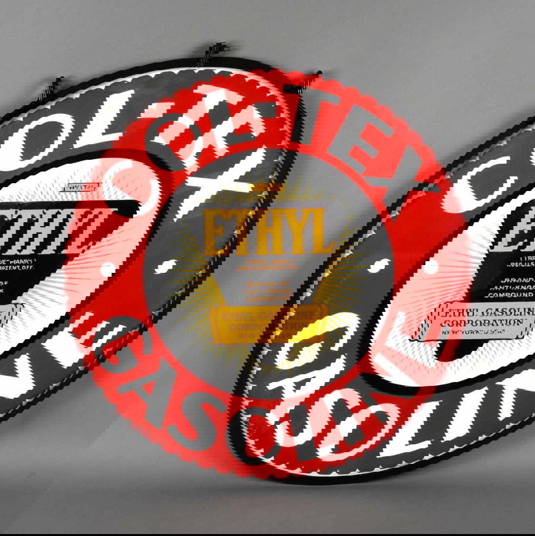 Col-tex Gasoline W/ethyl Logo Porcelain Sign (tac) Auction