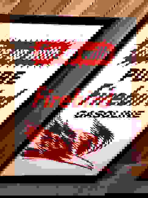 Pure Firebird Gasoline W/logo Metal Sign (tac) Auction