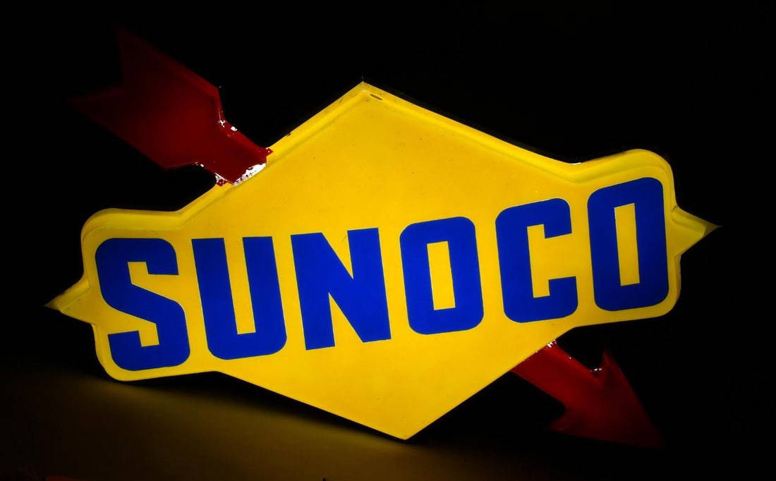 Sunoco Plastic Lighted Sign (tac) Auction