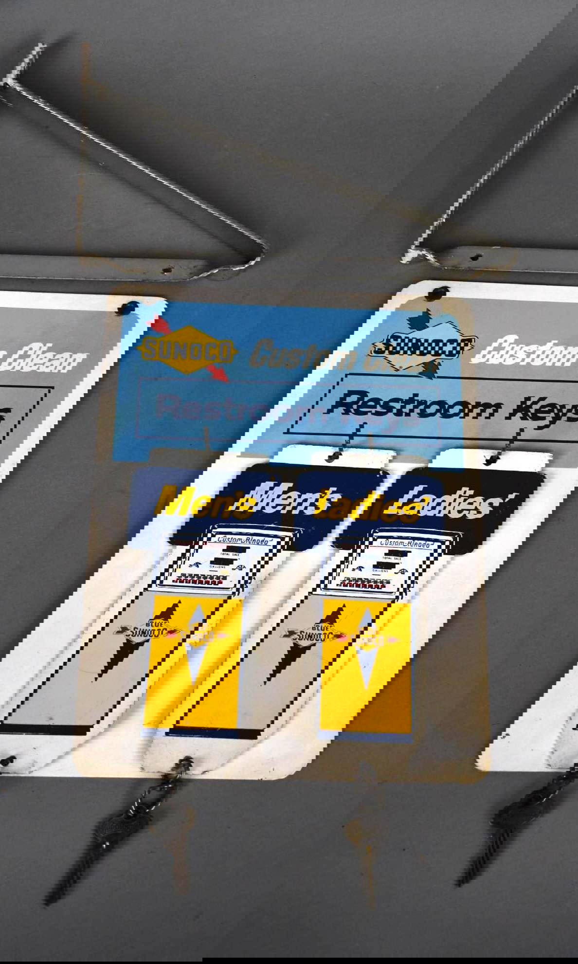 Sunoco Custom Clean Restroom Keys Holder Metal Sign (tac) Auction