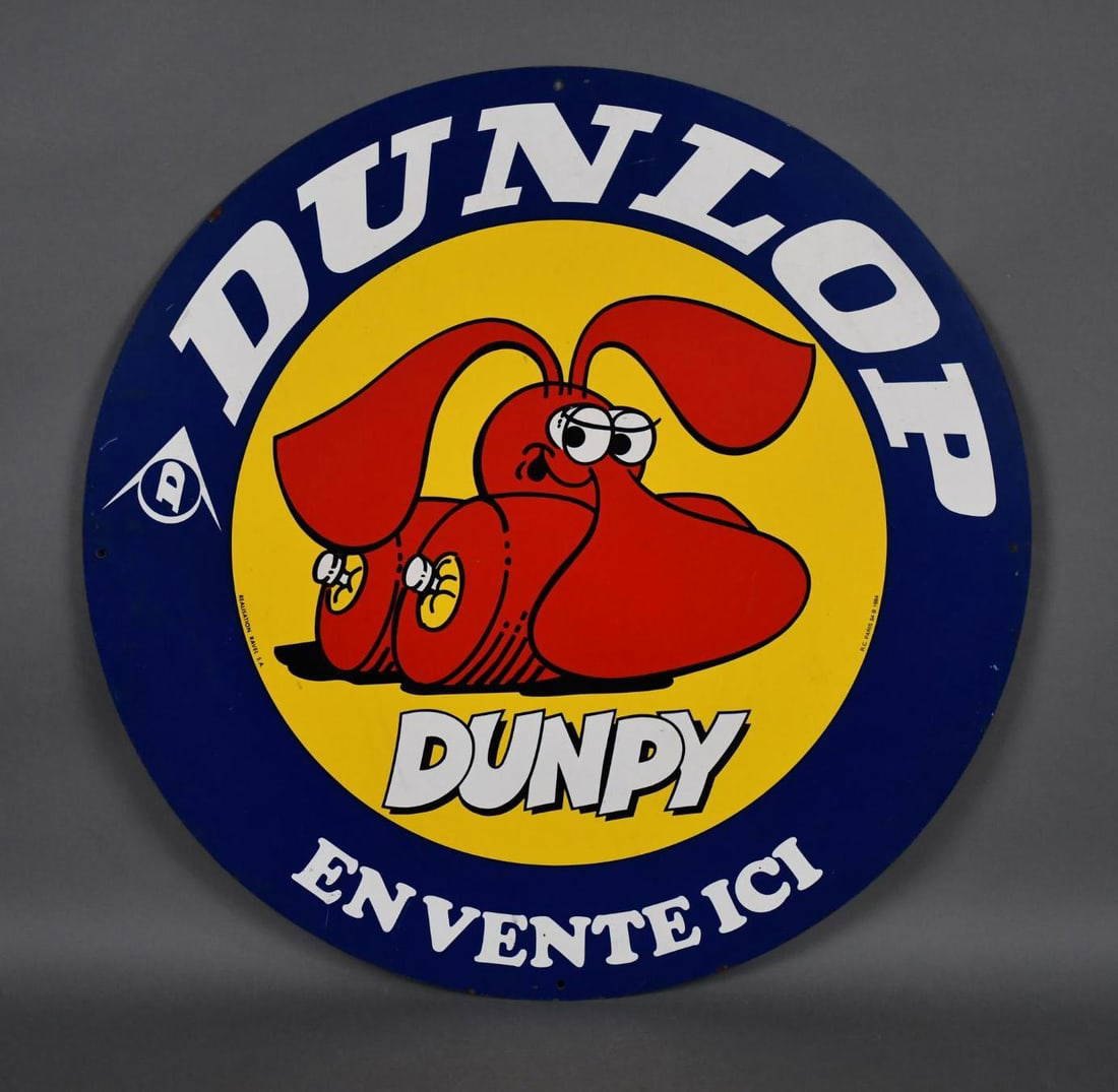 Dunlop "dunpy" En Vente Ici Metal Sign (tac) Auction