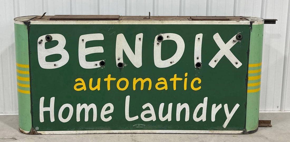 Bendix Automatic Home Laundry Porcelain Neon Sign (tac) Auction