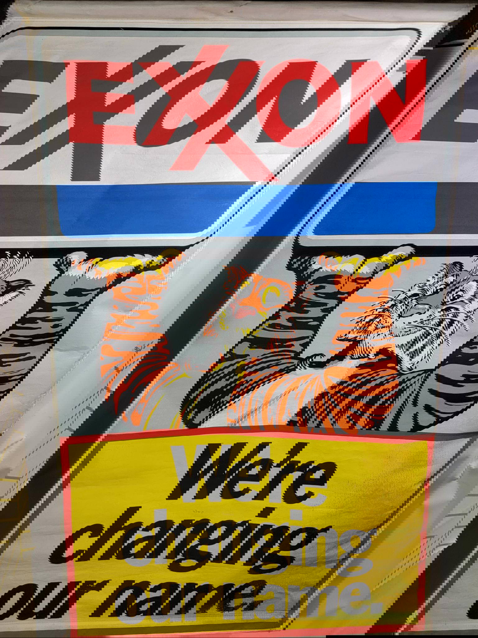 Exxon "we're Changing Our Name" Banner Auction