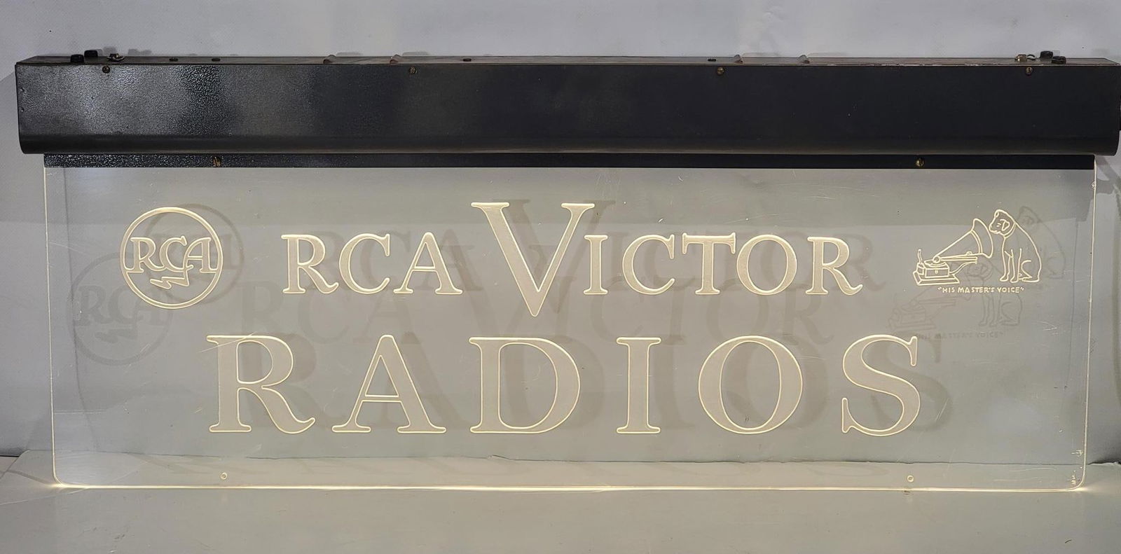 Rca Victor Radios W/nipper Logo Plastic Lighted Sign Auction