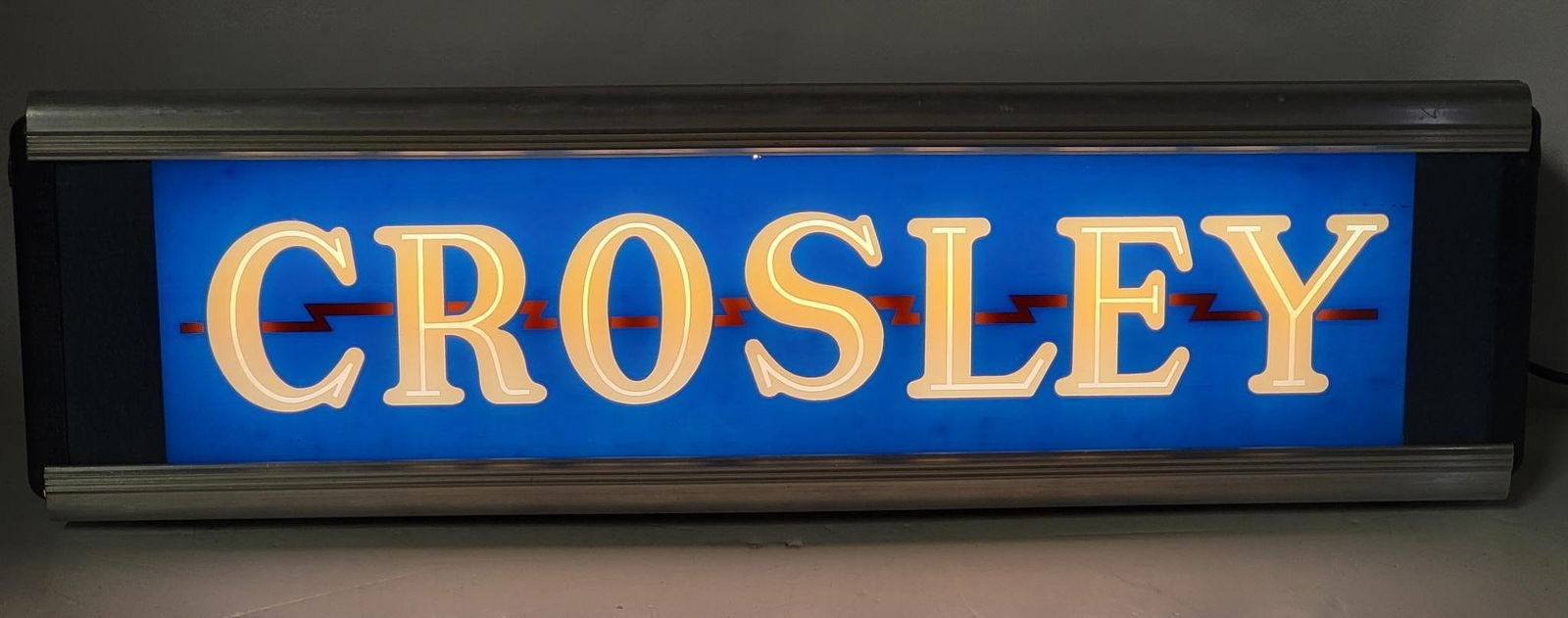 Crosley (appliances/television) Reverse Painted Lighted Sign Auction
