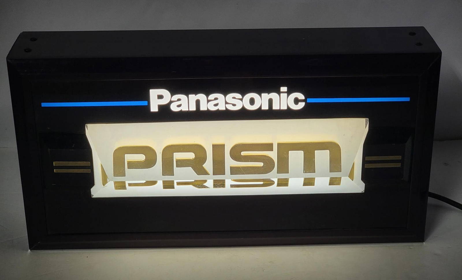 Panasonic "prism" Plastic Lighted Sign Auction