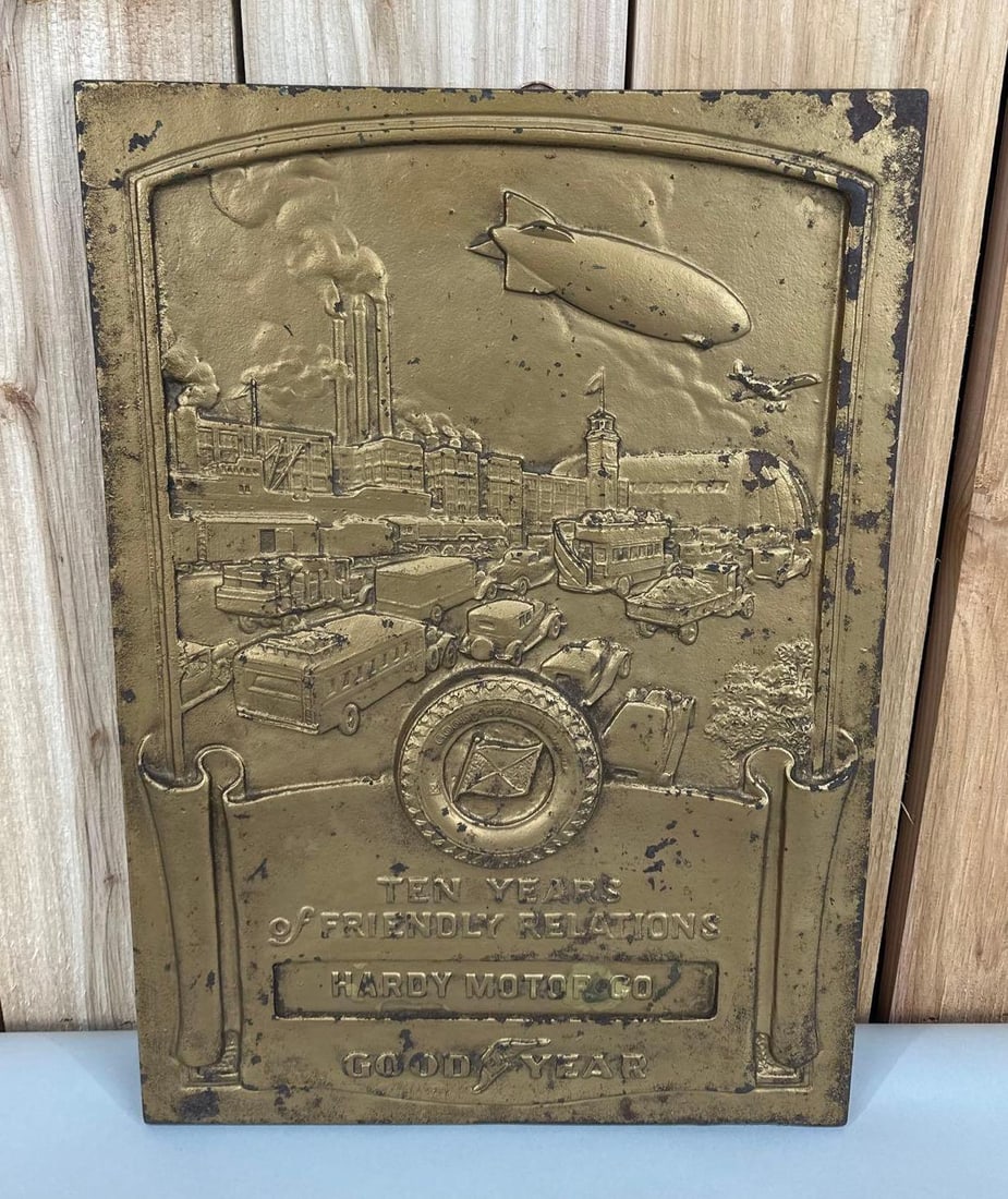 Goodyear W/logo Cast Iron Award Plaque - Jul 27, 2025 | Matthews ...