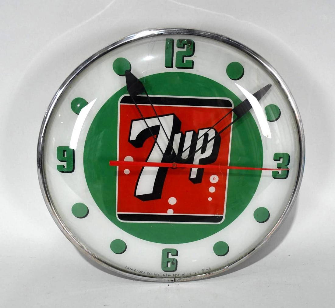 7up Lighted Clock Auction