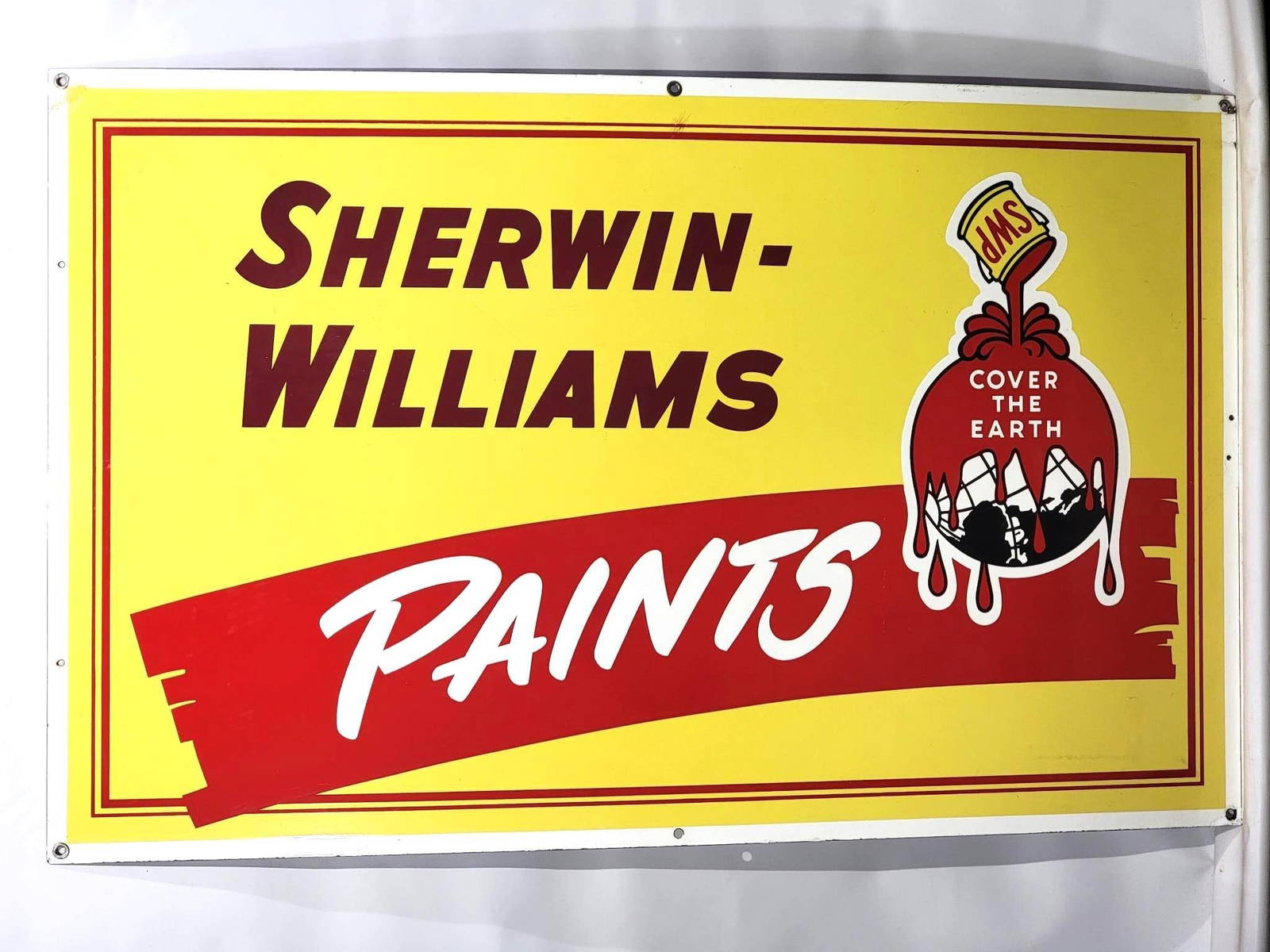 Sherwin-williams Paints W/logo Porcelain Sign (tac) - Jul 26, 2025 ...