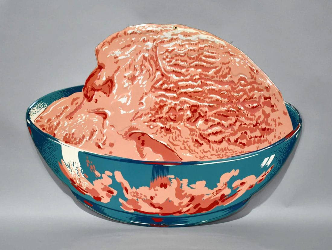 Medium (coca-cola) Ice Cream Sundae Metal Sign (tac) Auction