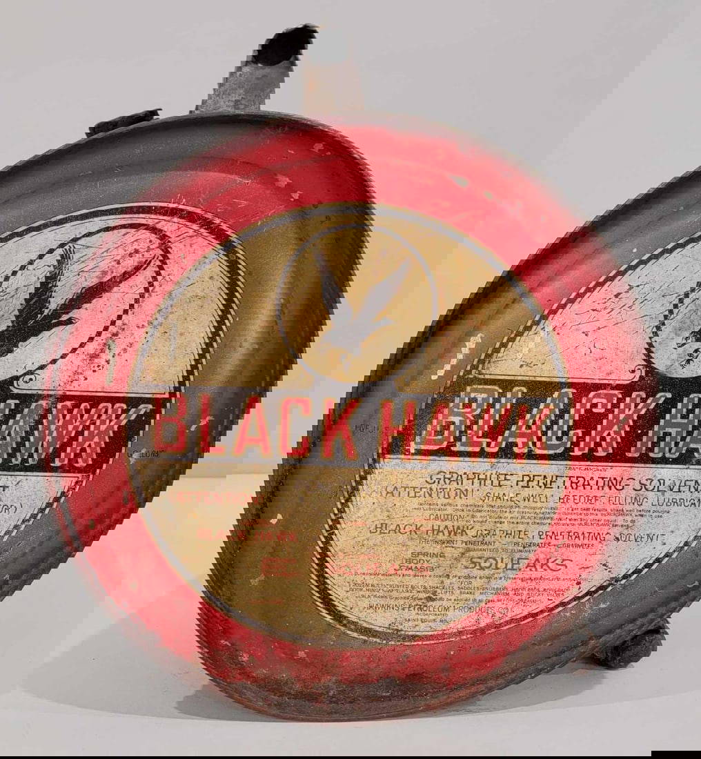 Black Hawk Graphite Solvent W/logo Five Gallon Rocker Can Auction