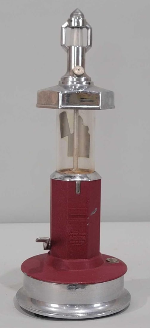 Fill Up Visible Gas Pump Style Lighter Fluid Coin-op Dispenser Auction