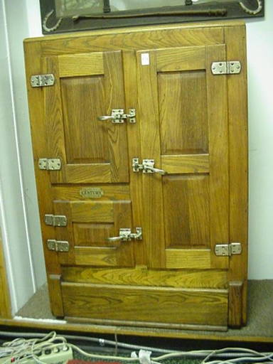 Belding Hall Century Oak Ice Box Refrigerator