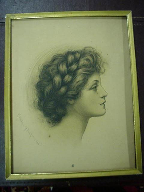 691: 1905 C. Allan Gilbert Original Gibson Girl Drawing