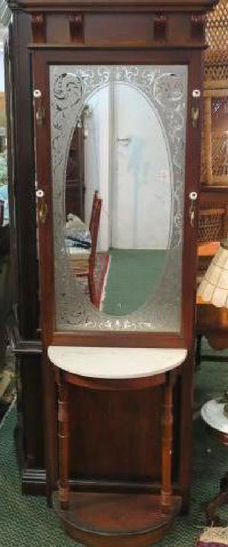 Pulaski Furniture Fancy Hall Tree with Mirror: